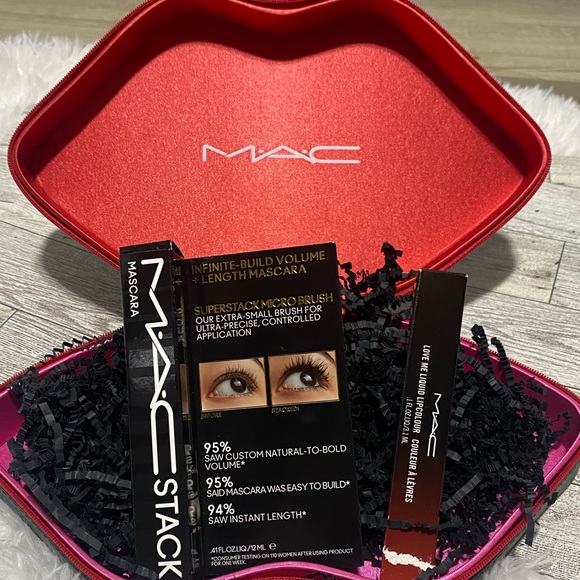 MAC Cosmetics | Bags | Mac Lip Shaped Large Storage Case Makeup Travel ...